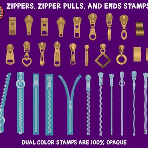 210 Procreate Zipper Brushes & Stamps, Dynamic Zipper Brushes ...