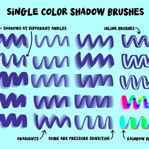 Procreate Shadow Brushes for iPad Lettering, Illustration, Sketching ...