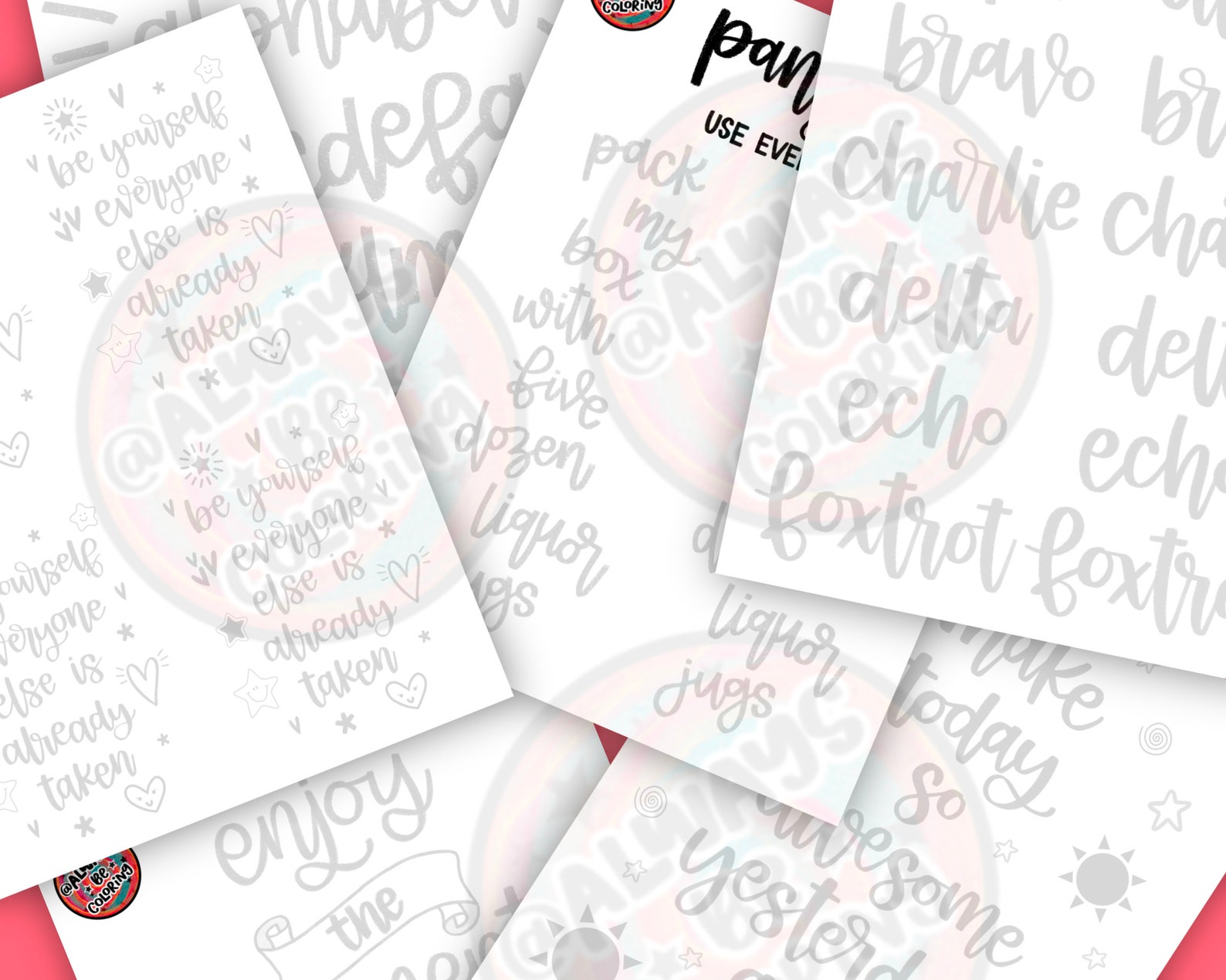 13 Procreate Brushes 15 Lettering Practice Worksheets Learn - Etsy