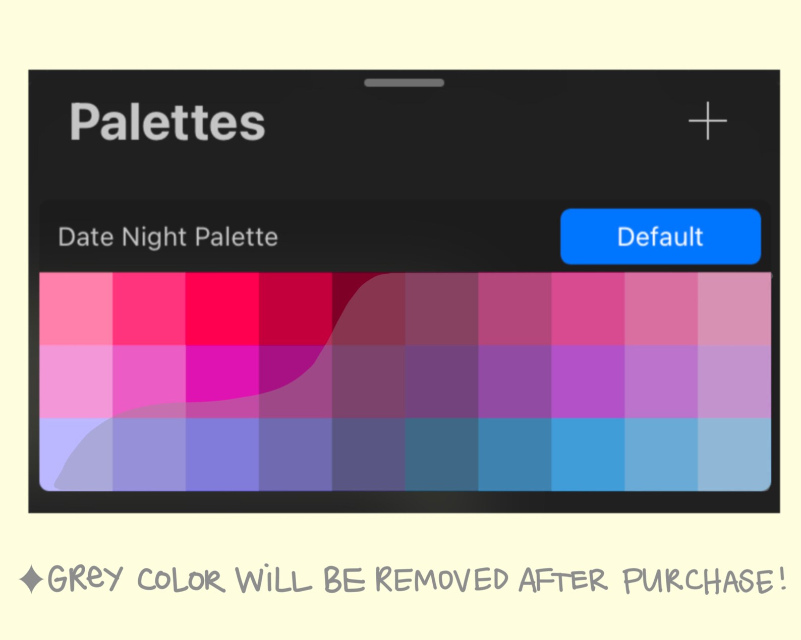 INSTANT DOWNLOAD Custom Date Night Palette & PDF Color - Etsy