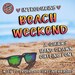 Beach Weekend Outline Font Hand Drawn Display Font Branding - Etsy