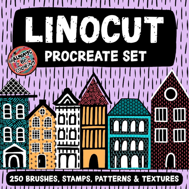 Linocut Wall Art Set - Etsy UK