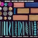 335 Procreate Quilt Brushes, Fabric Seamless Texture Brushes, Digital ...