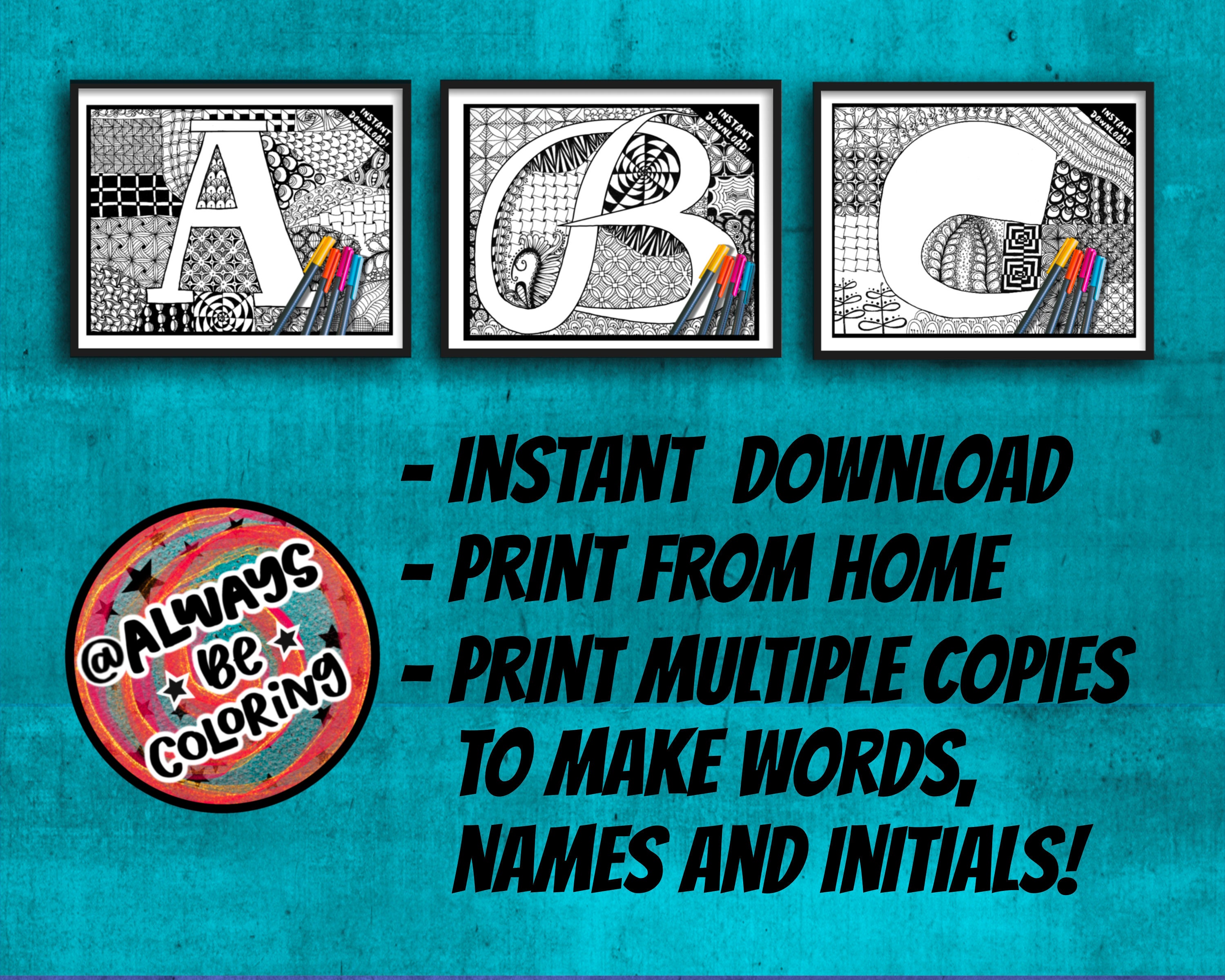 Printable ABC Coloring Book Pages For Adults And Children Etsy printable-abc-coloring-book-pages-for-adults-and-children-etsy