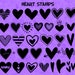 Over 100 Hand Drawn Procreate Heart Stamps Fun and Unique Doodles Make ...