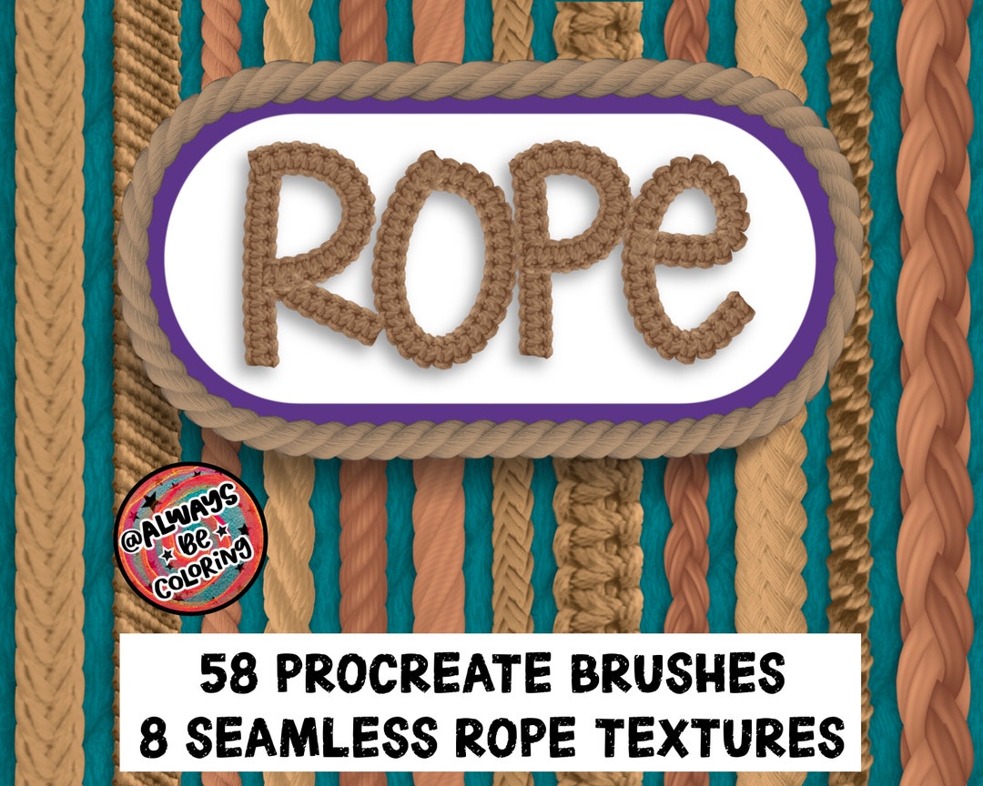 66 Procreate Rope Brushes for Digital Illustration & Lettering ...