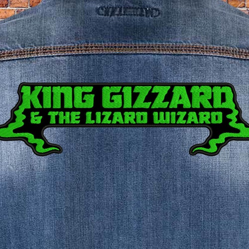 King Gizzard & the Lizard Wizard Back Patch. Sew on Patch. - Etsy