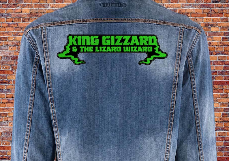 King Gizzard & the Lizard Wizard Back Patch. Sew on Patch. - Etsy