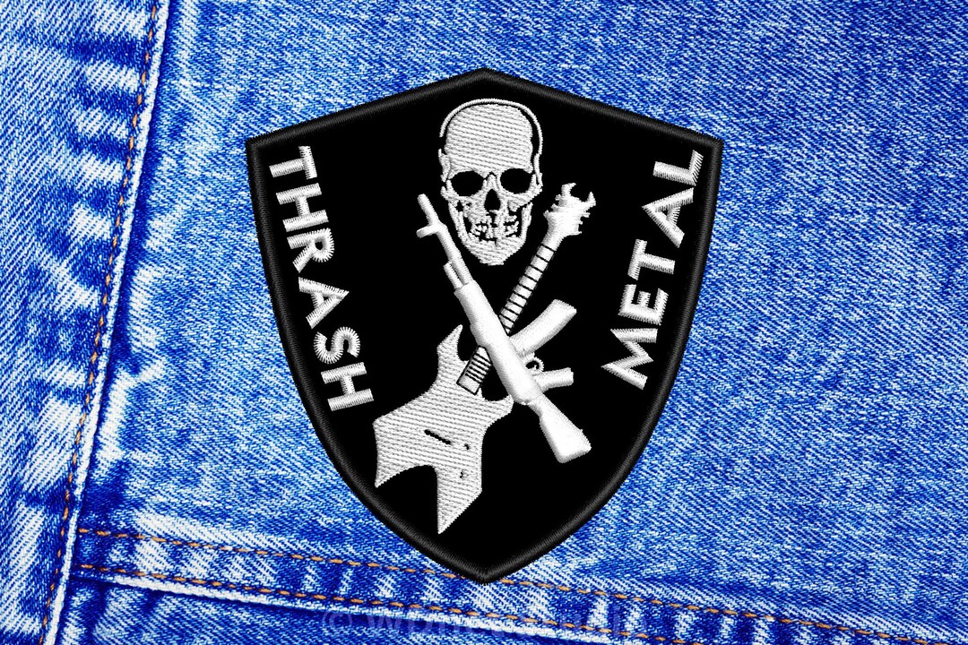 Thrash Metal Patch. Sew on Patch. - Etsy