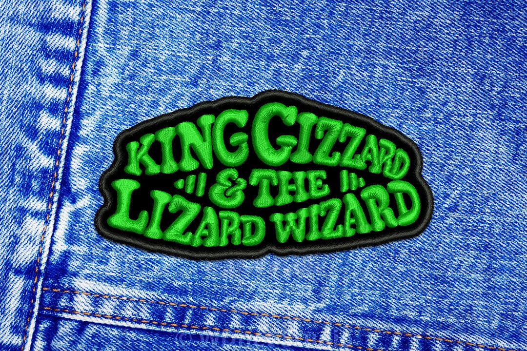 King Gizzard & the Lizard Wizard Patch. Sew on Patch. - Etsy