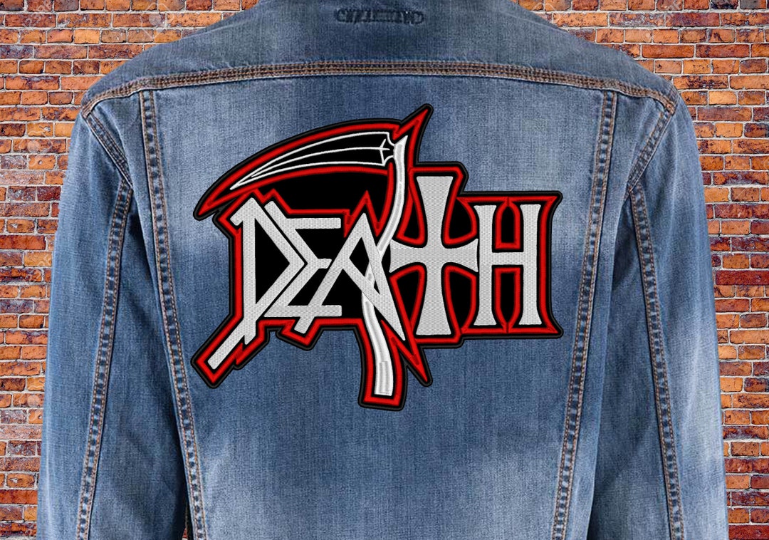 Death BACK Patch. Sew on Patch. - Etsy
