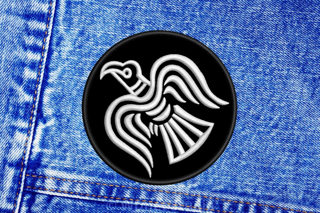 Odin's Raven Patch. Huginn and Muninn. Sew on Patch. - Etsy