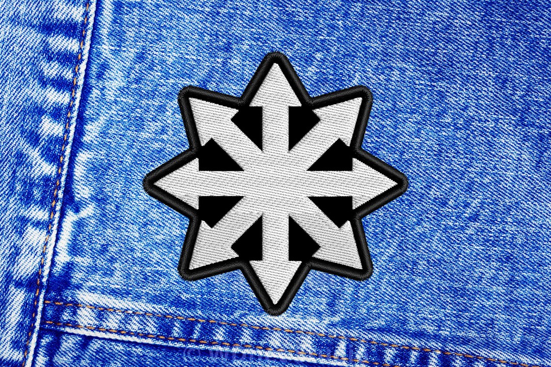 CHAOS Symbol Patch. Sew on Patch. - Etsy