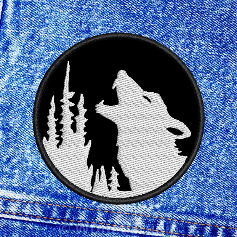 Wolf Patch - Etsy