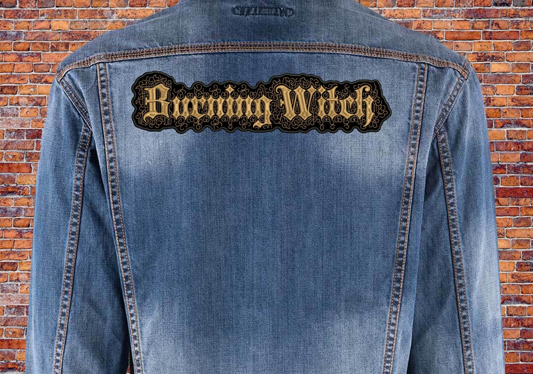 Burning Witch BACK Patch. Sew on Patch. - Etsy