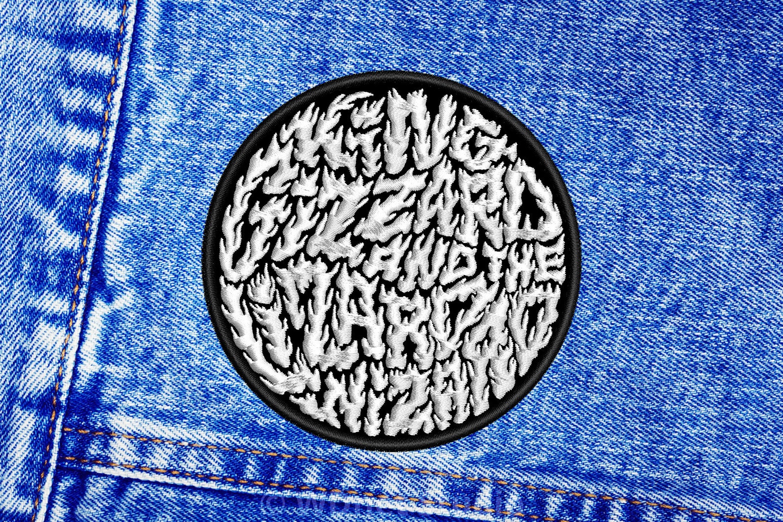 King Gizzard & the Lizard Wizard Patch. Sew on Patch. - Etsy