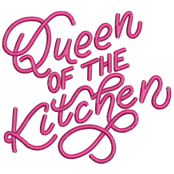 Queen of the Kitchen Embroidery - Etsy