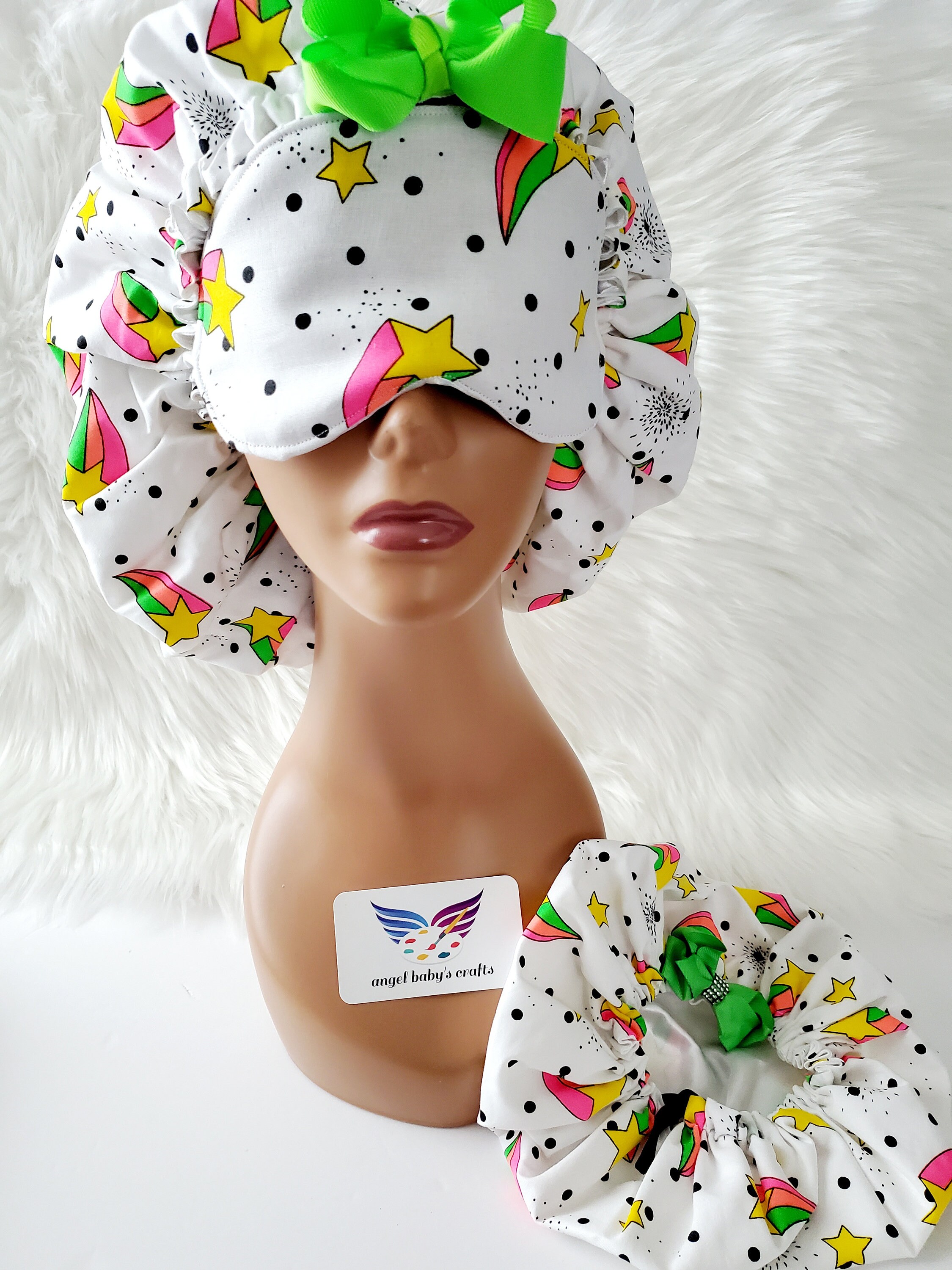 Women & Girl's Satin Lined Bonnets/sleep Masks - Etsy