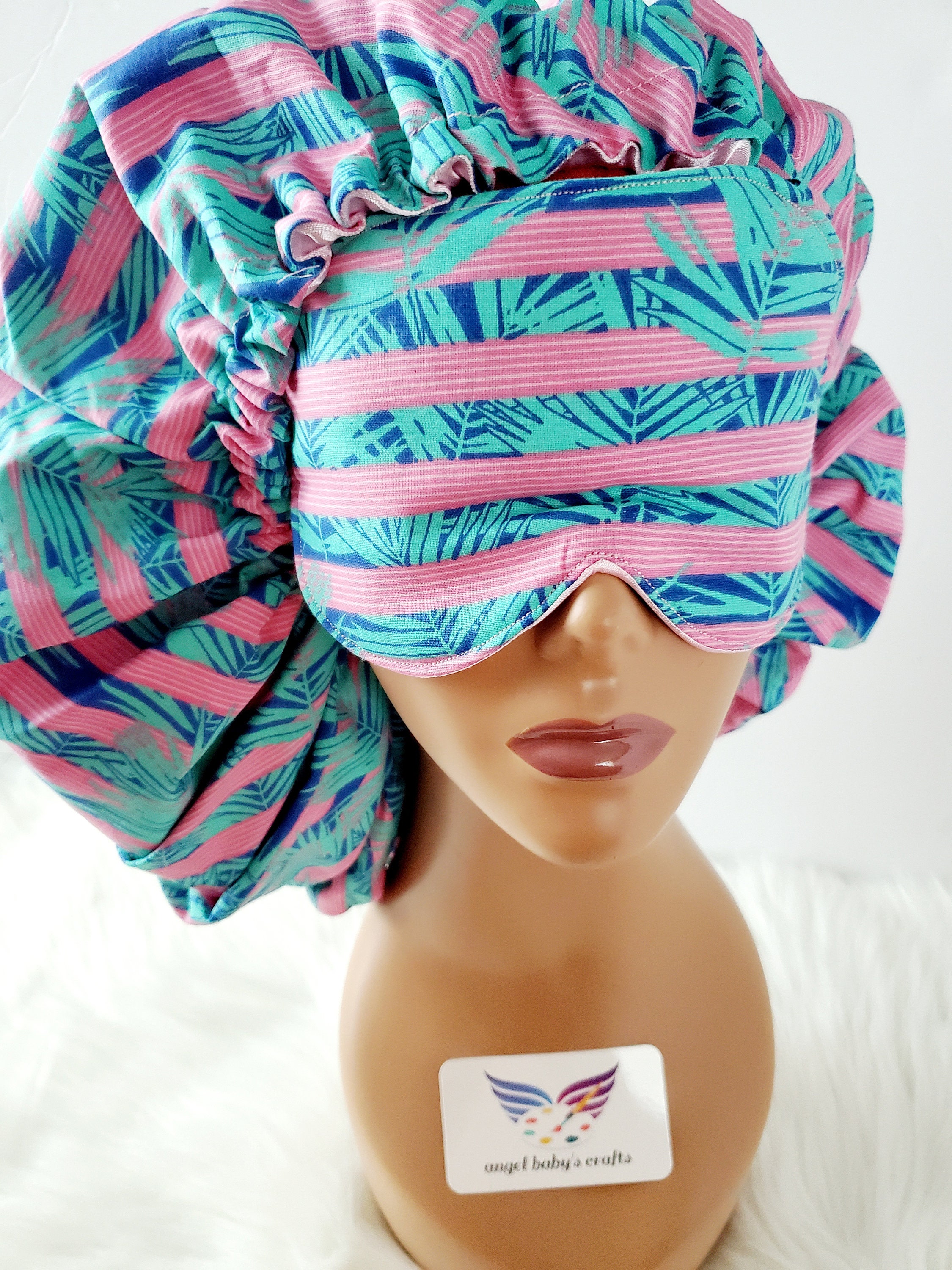 Women & Girl's Satin Lined Bonnets/sleep Masks - Etsy