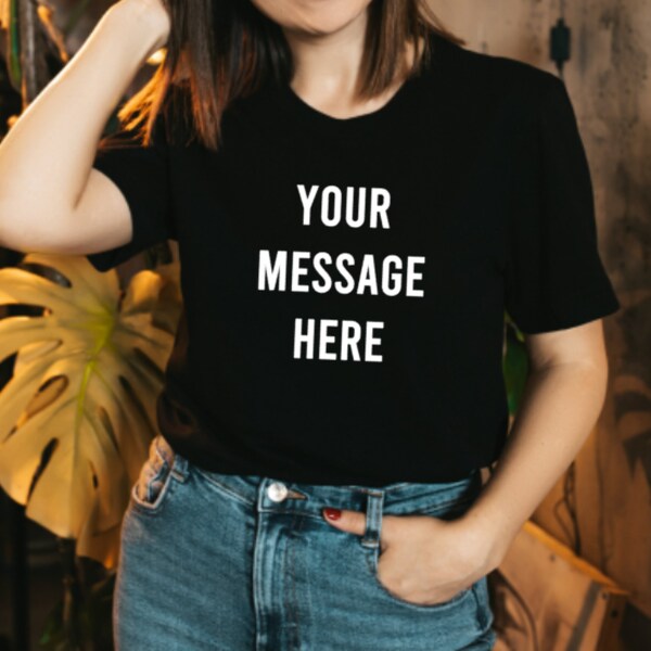 Message Tshirt - Etsy