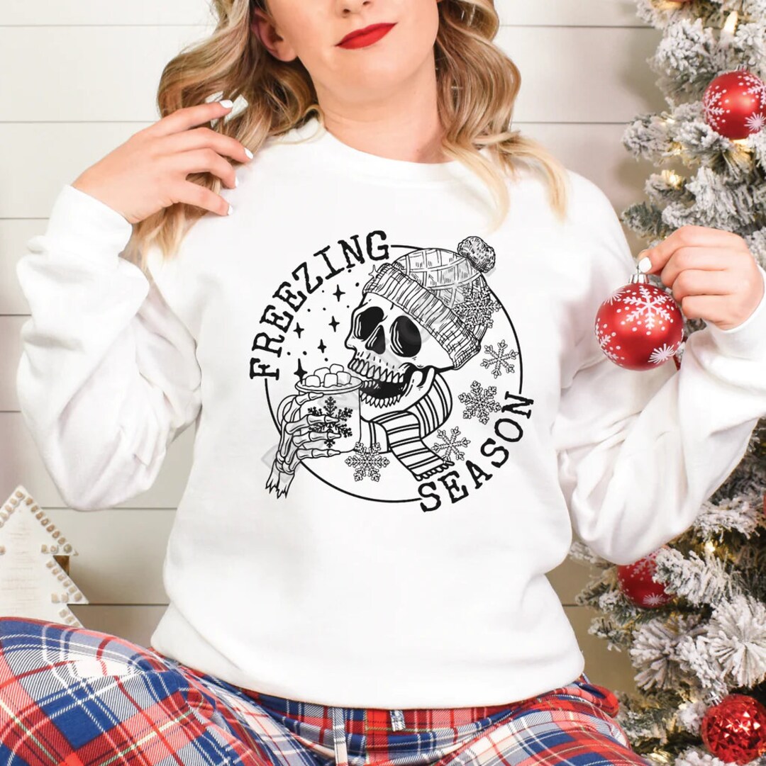 Freezing Season T-shirt Design - Etsy