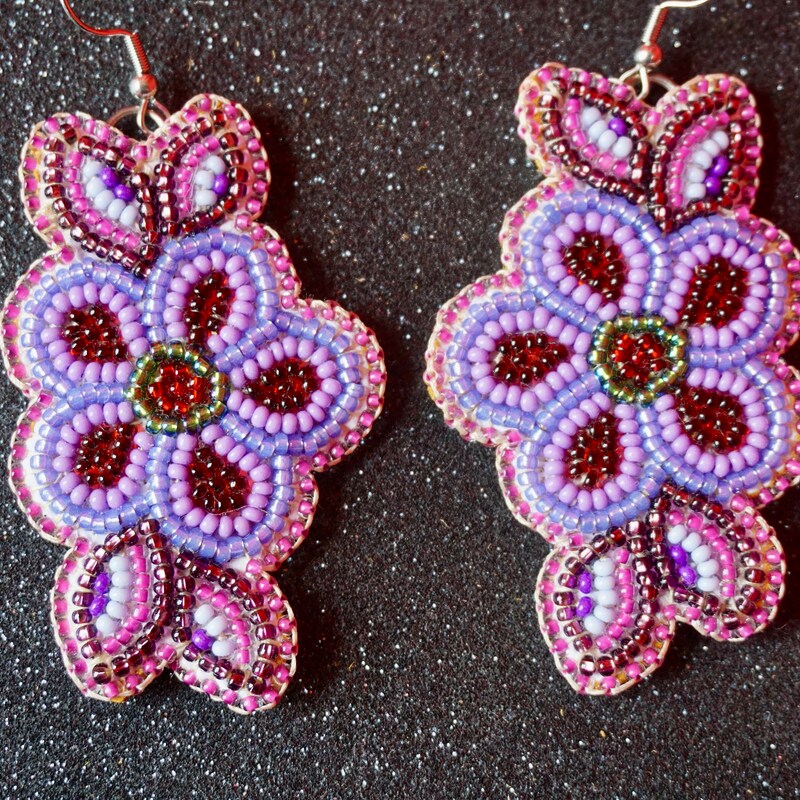 Beadwork Earrings - Etsy
