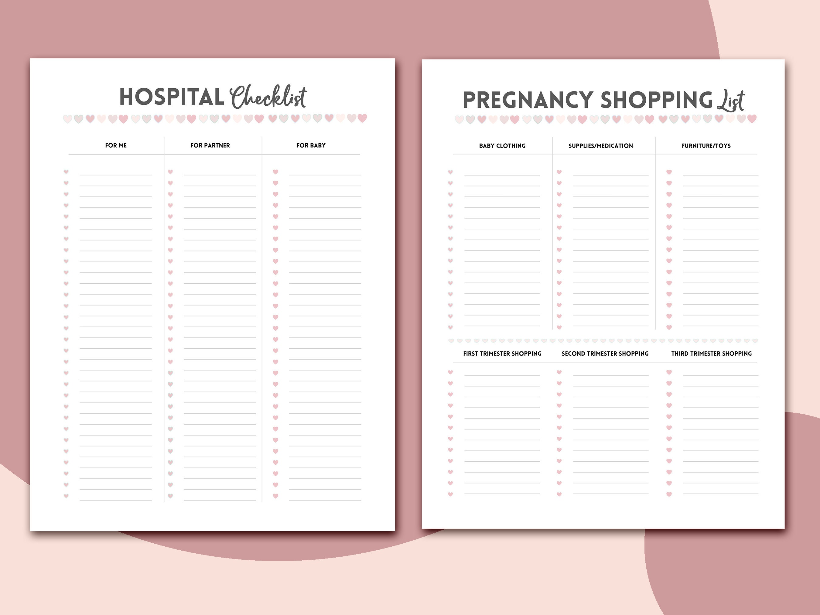 Pregnancy Journal Printable Pregnancy Tracker Pregnancy Diary - Etsy