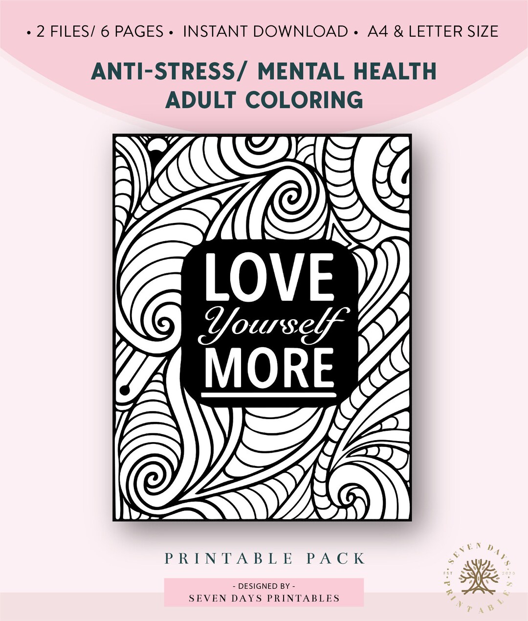 Mandala Coloring Pages, Adult Anti-stress Coloring Sheets, Printable ...