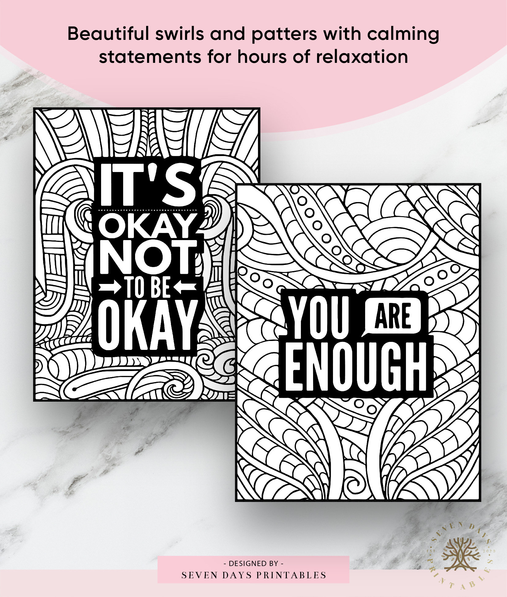 Mandala Coloring Pages, Adult Anti-stress Coloring Sheets, Printable ...