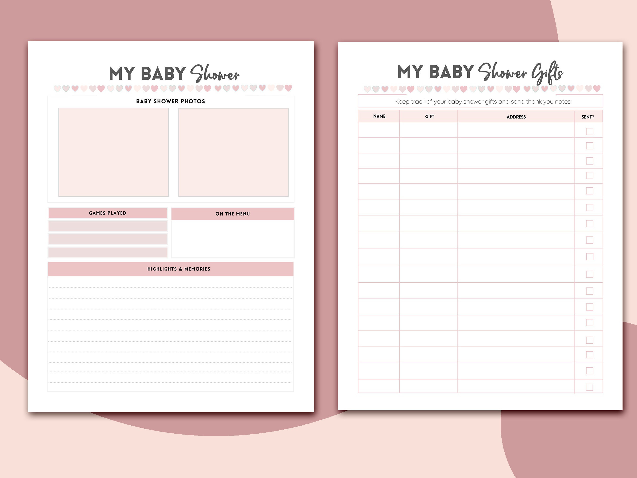 Pregnancy Journal Printable Pregnancy Tracker Pregnancy Diary - Etsy