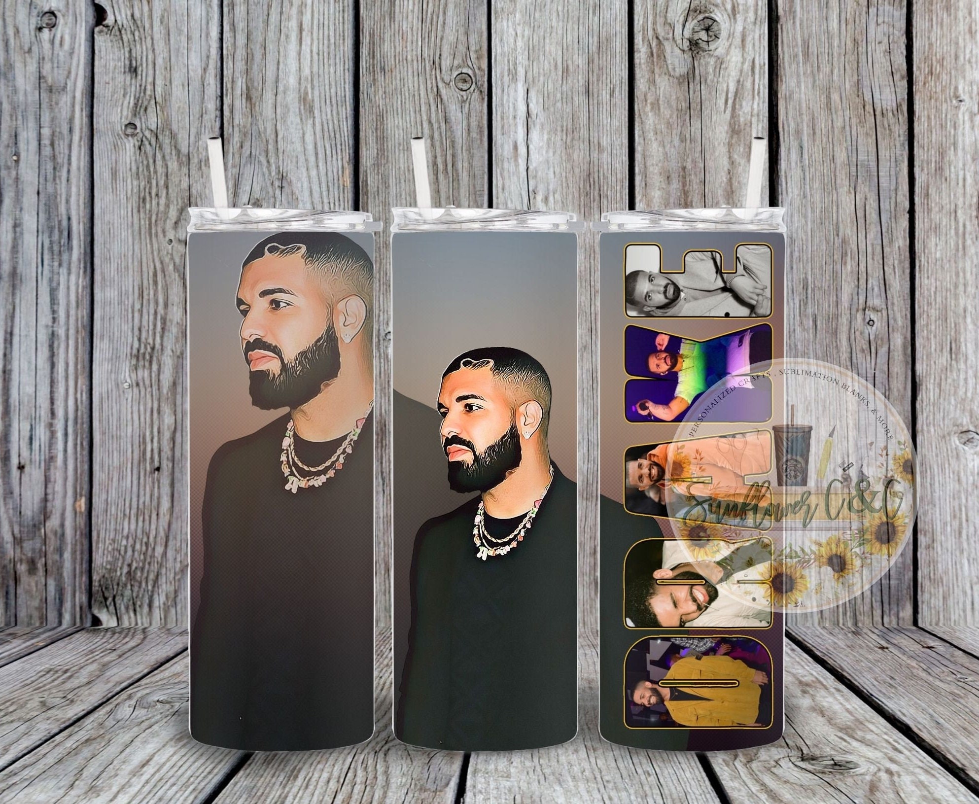 Drake, Sublimation, Straight Tumbler Design, PNG, Tumbler Wrap - Etsy