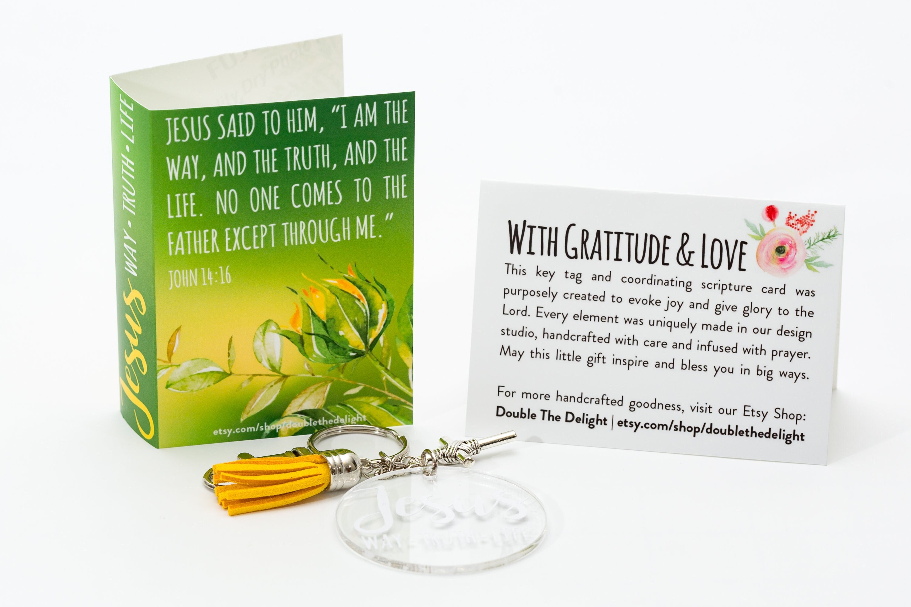 Jesus Way Truth Life Inspirational Bible Scripture Verse Key - Etsy