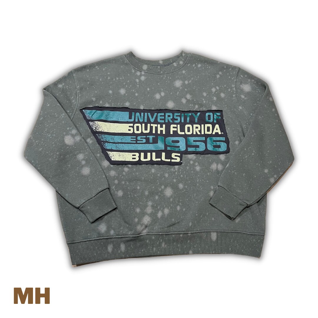Reworked and Repurposed USF Bulls Crewneck - Etsy