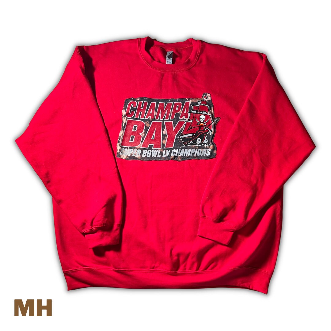 Reworked and Repurposed Champa Bay -tampa Bay Bucs Crewneck - Etsy