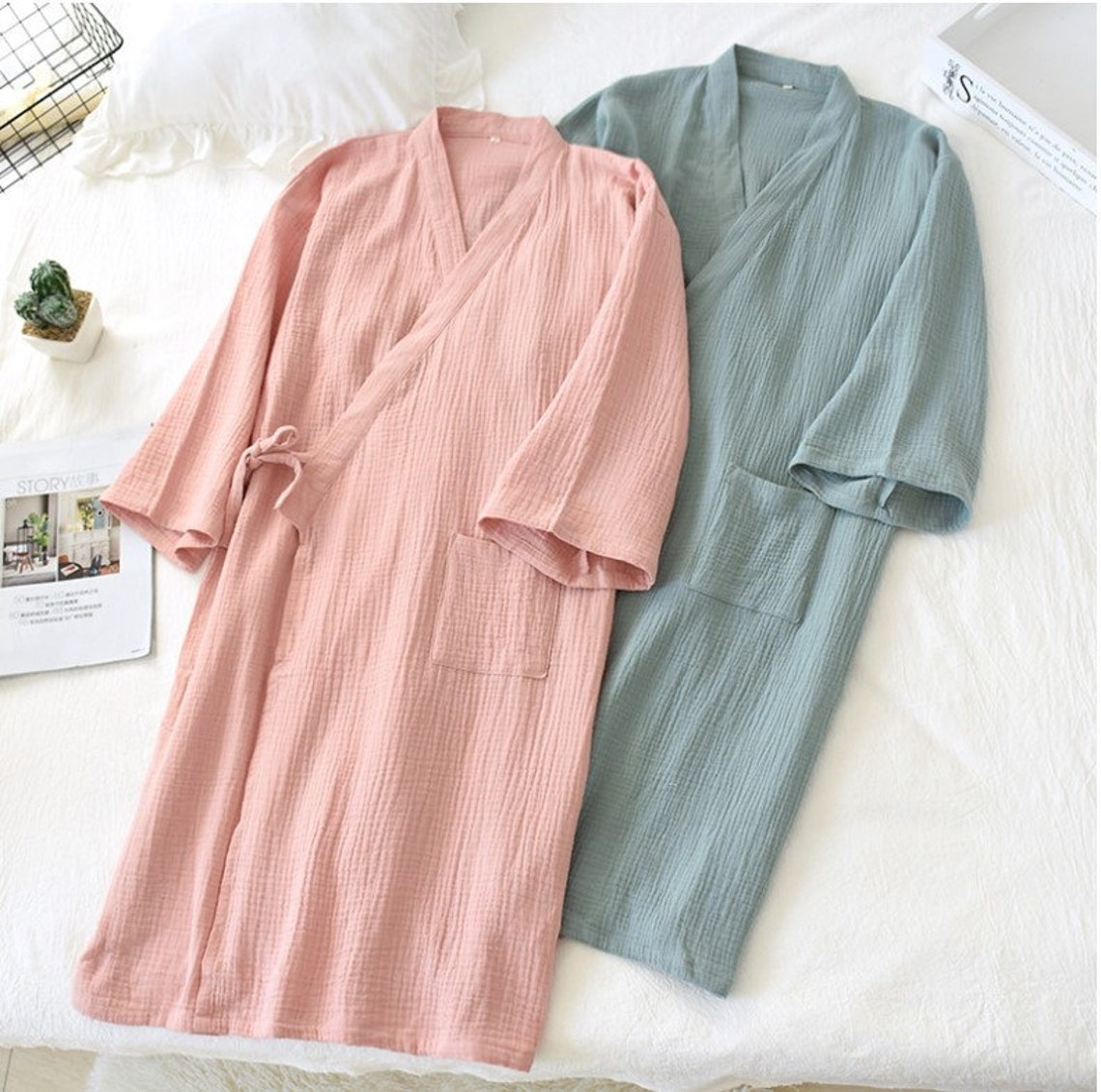 2021 Japanese-style Kimono Spring and Summer New 100% Cotton - Etsy