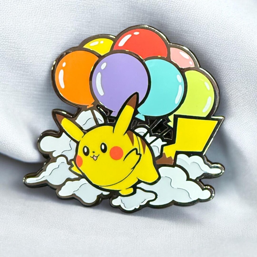 Flying Pikachu 3" Hard Enamel Pin - Etsy