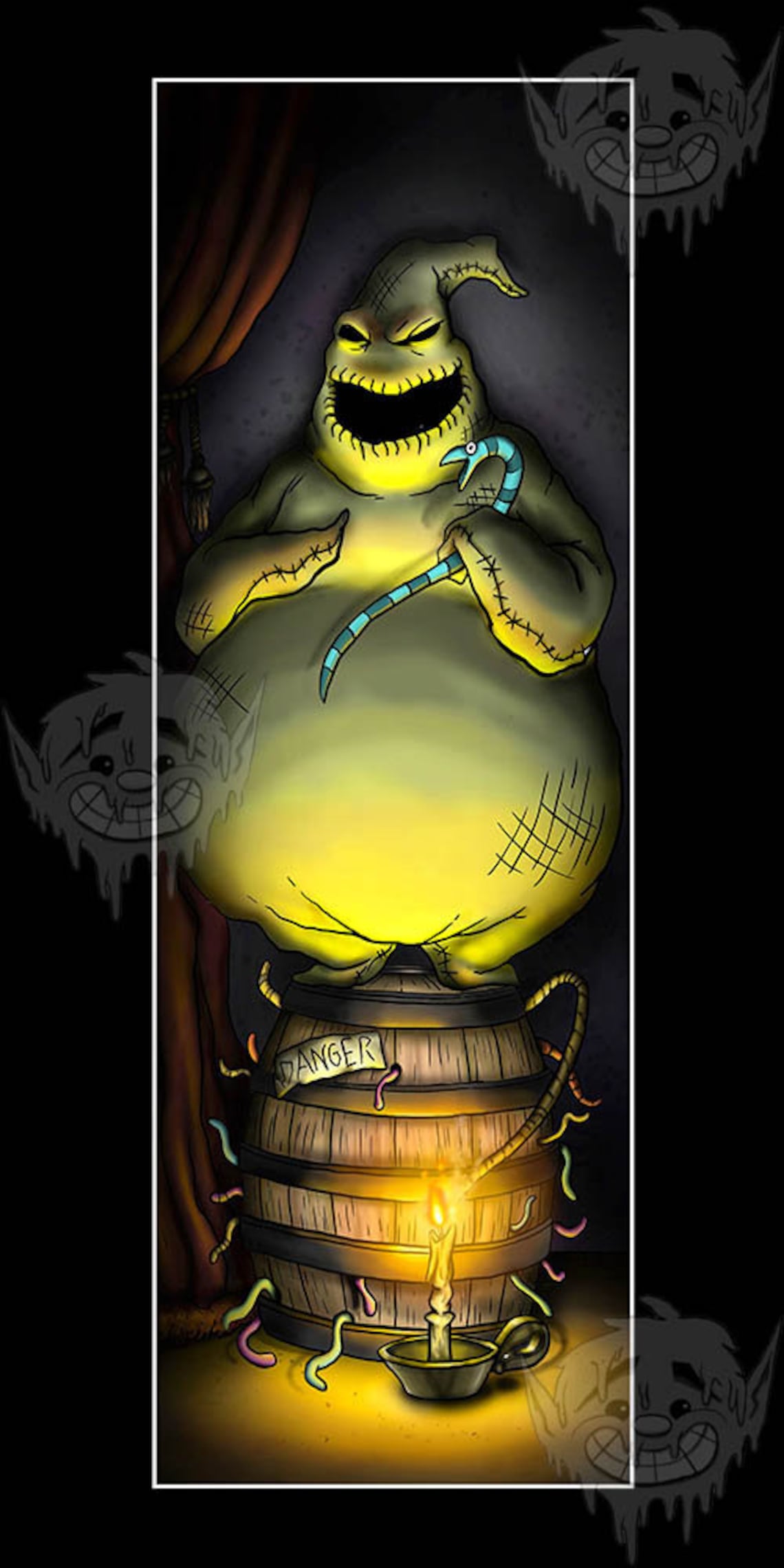 Nightmare Before Christmas Haunted Mansion Stretching Portraits - Set ...