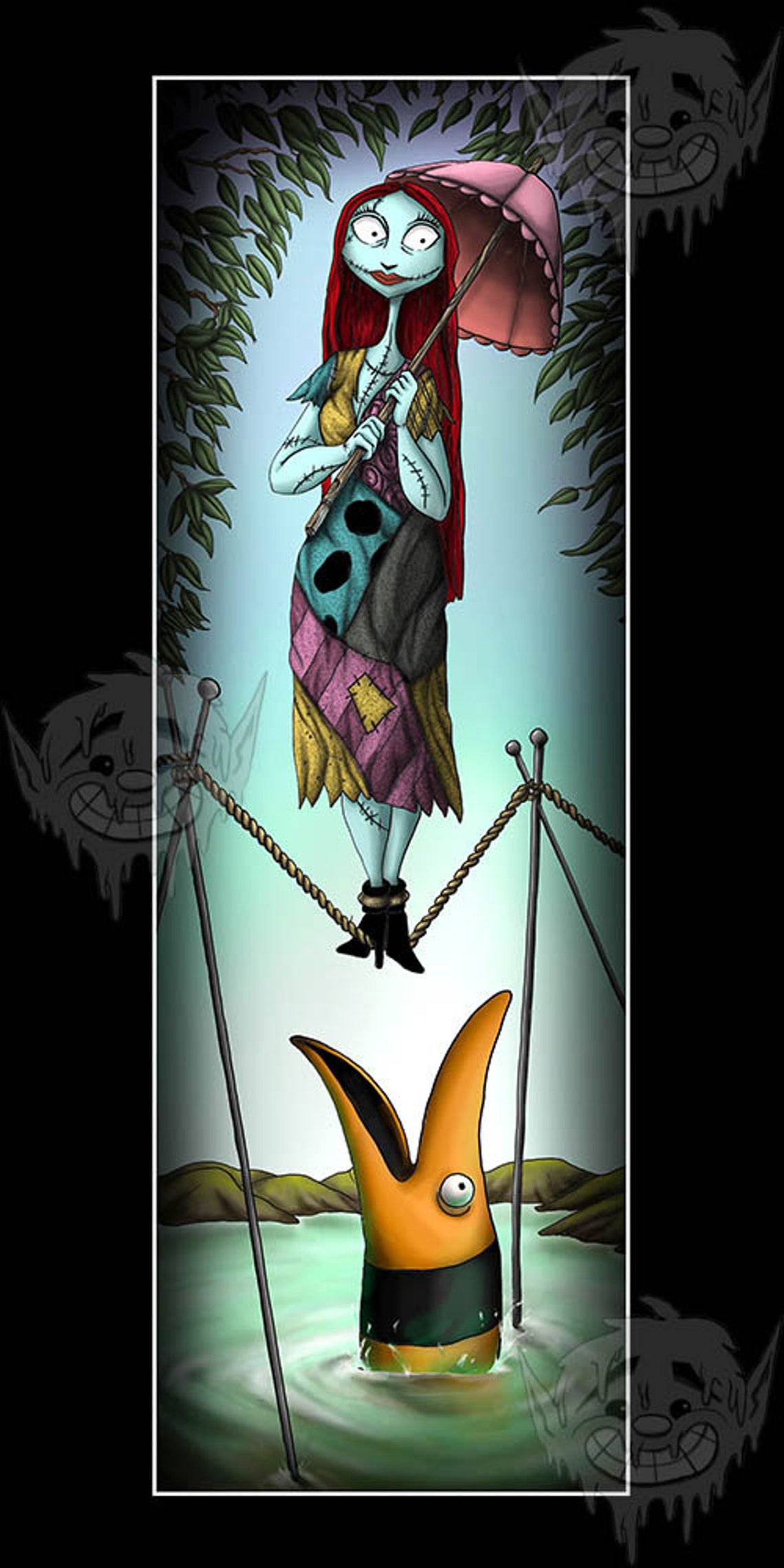 Nightmare Before Christmas Haunted Mansion Stretching Portraits - Set ...