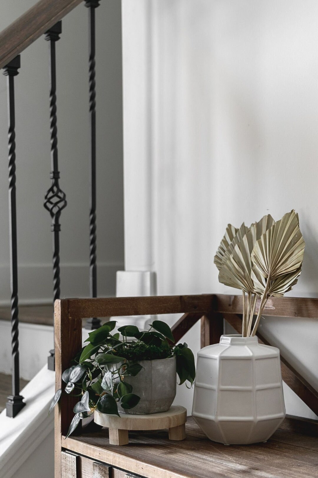 White Ceramic Embossed Short Vase - Etsy