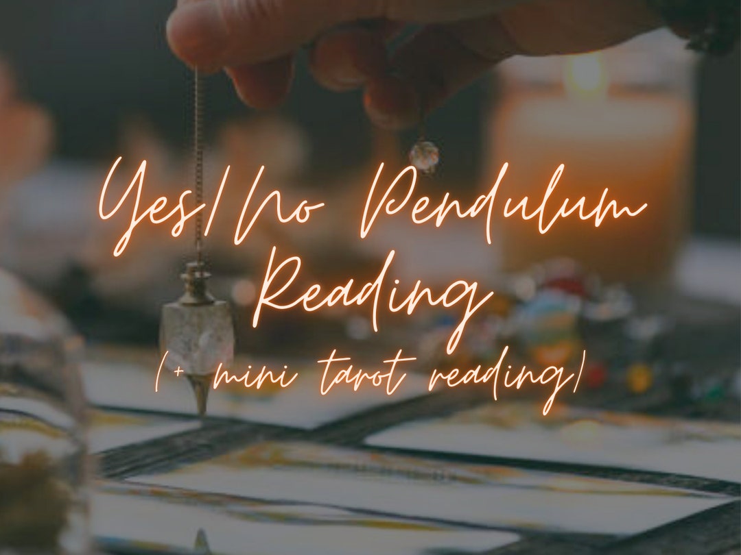 Yes/no Pendulum Reading + Mini Tarot Reading | Pendulum | Divination ...