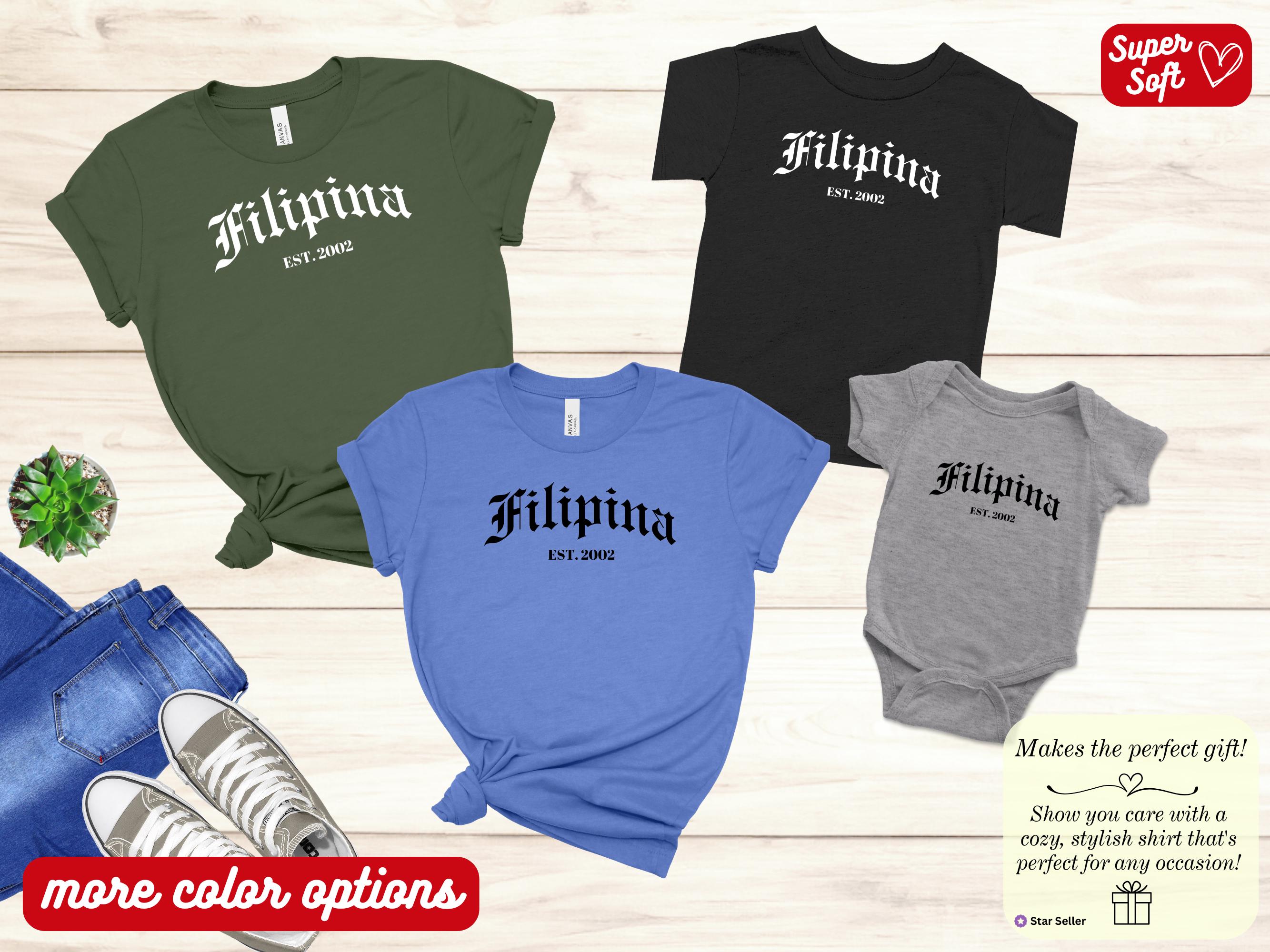 Custom Filipina Shirt, Filipino Clothing, Gift for Pinay Filipina ...