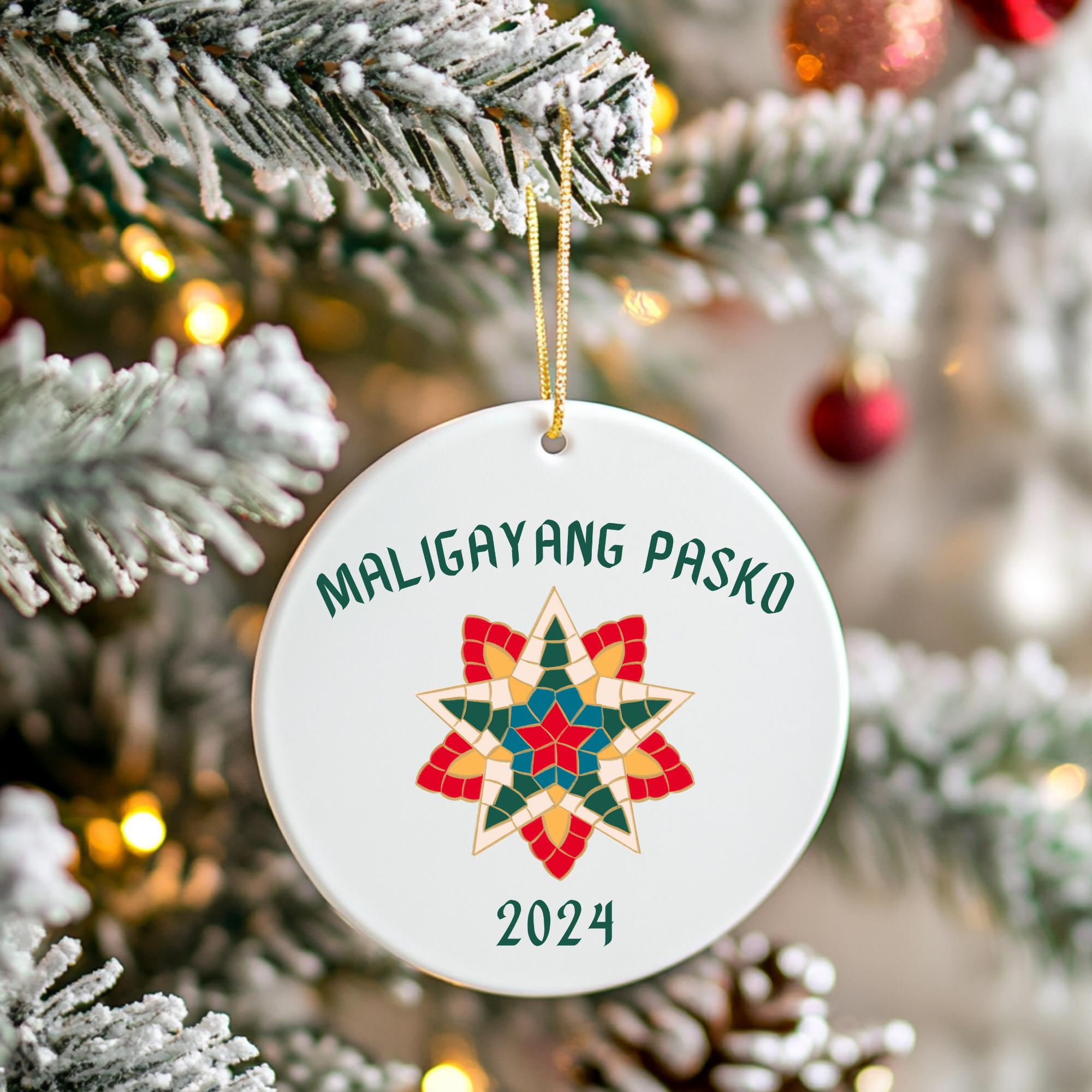 Parol Maligayang Pasko Christmas Ornament, Filipino Parol, Parol Star ...