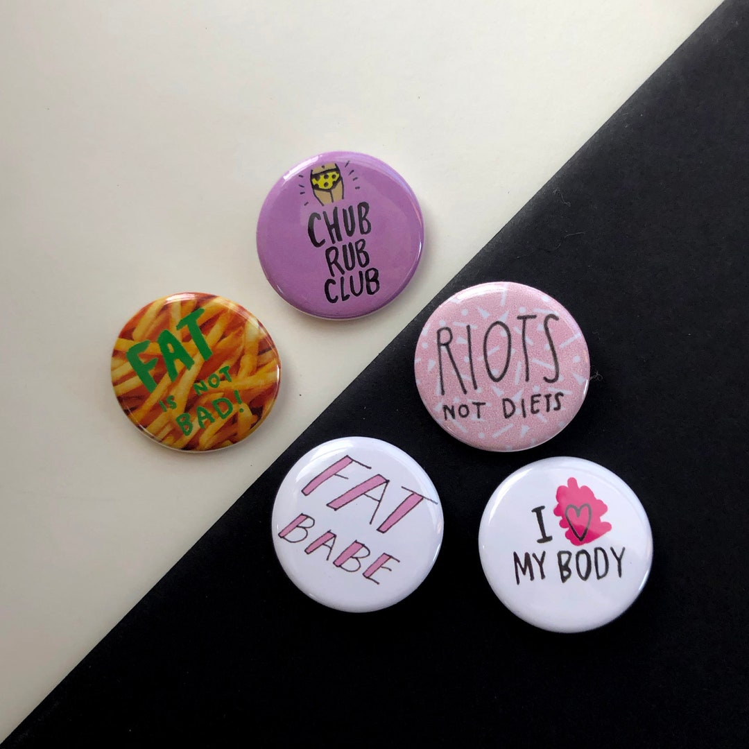 FAT BABE BUTTONS Button Pack Pinback Pins Trendy Buttons Badge - Etsy