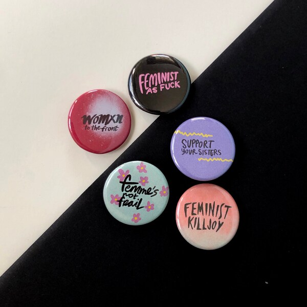 Feminist Buttons - Etsy
