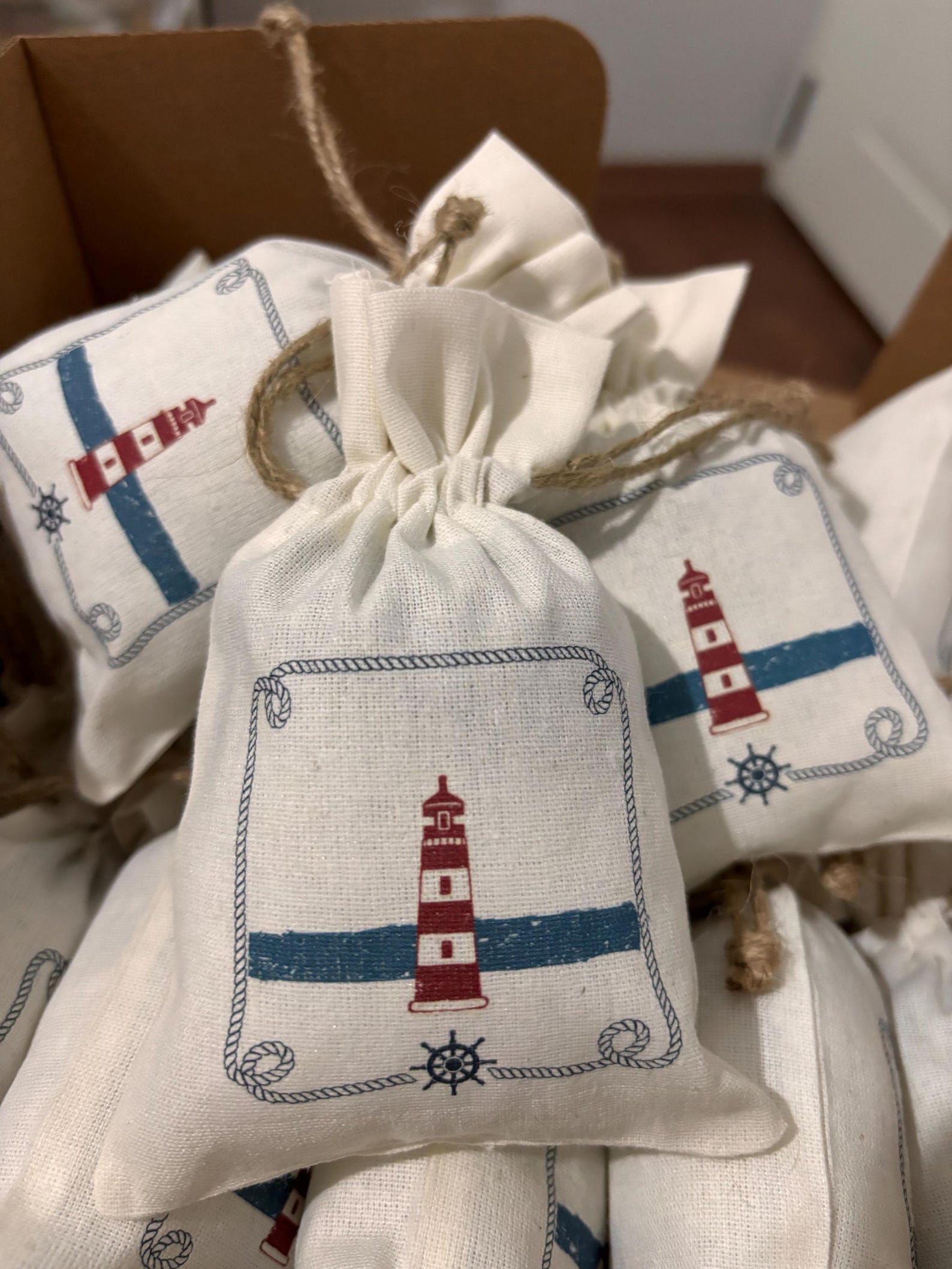 Personalized Cotton Sachets With Dried Lavender Wedding & Party Favor ...