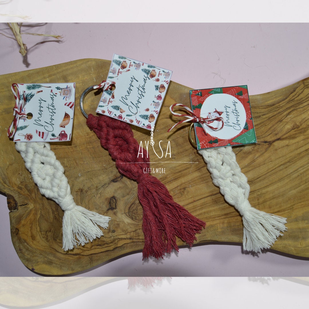 Personalized Macrame Keychain, Christmas Gifts For, Bulk Gifts, Gifts ...