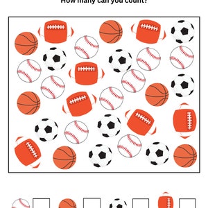 Pre-school, Prek, Kindergarten Learning Activity Counting, Alphabet ...