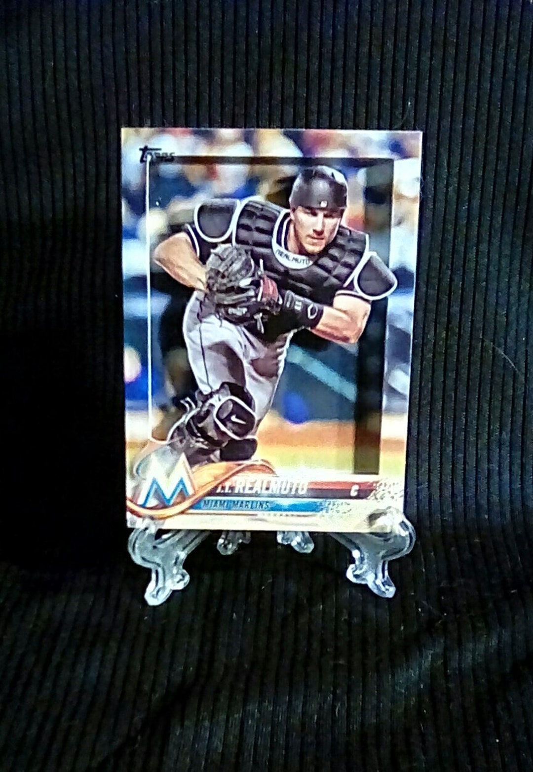 Beautiful Handcrafted 3D Baseball Card Miami Marlins All-star Catcher J ...