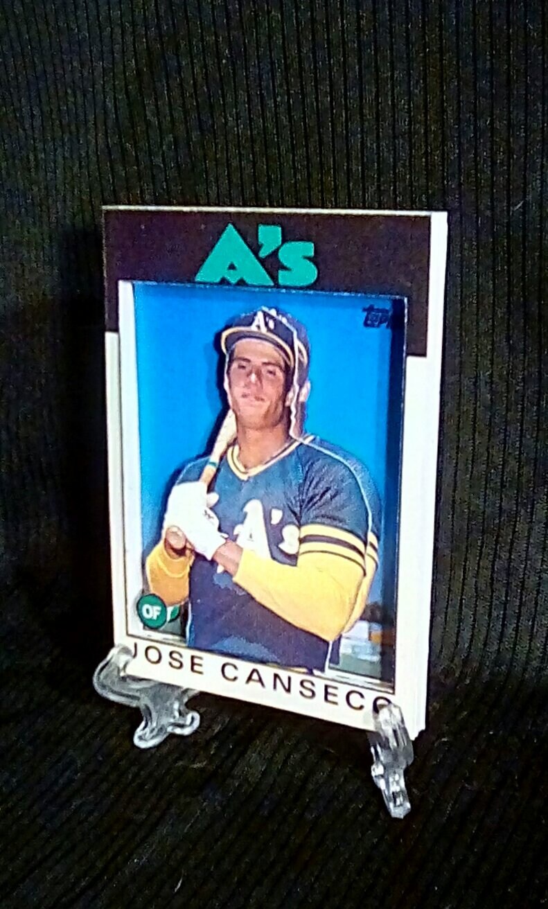 Awesome 3D Baseball Card of Oakland Athletics All-star - Etsy