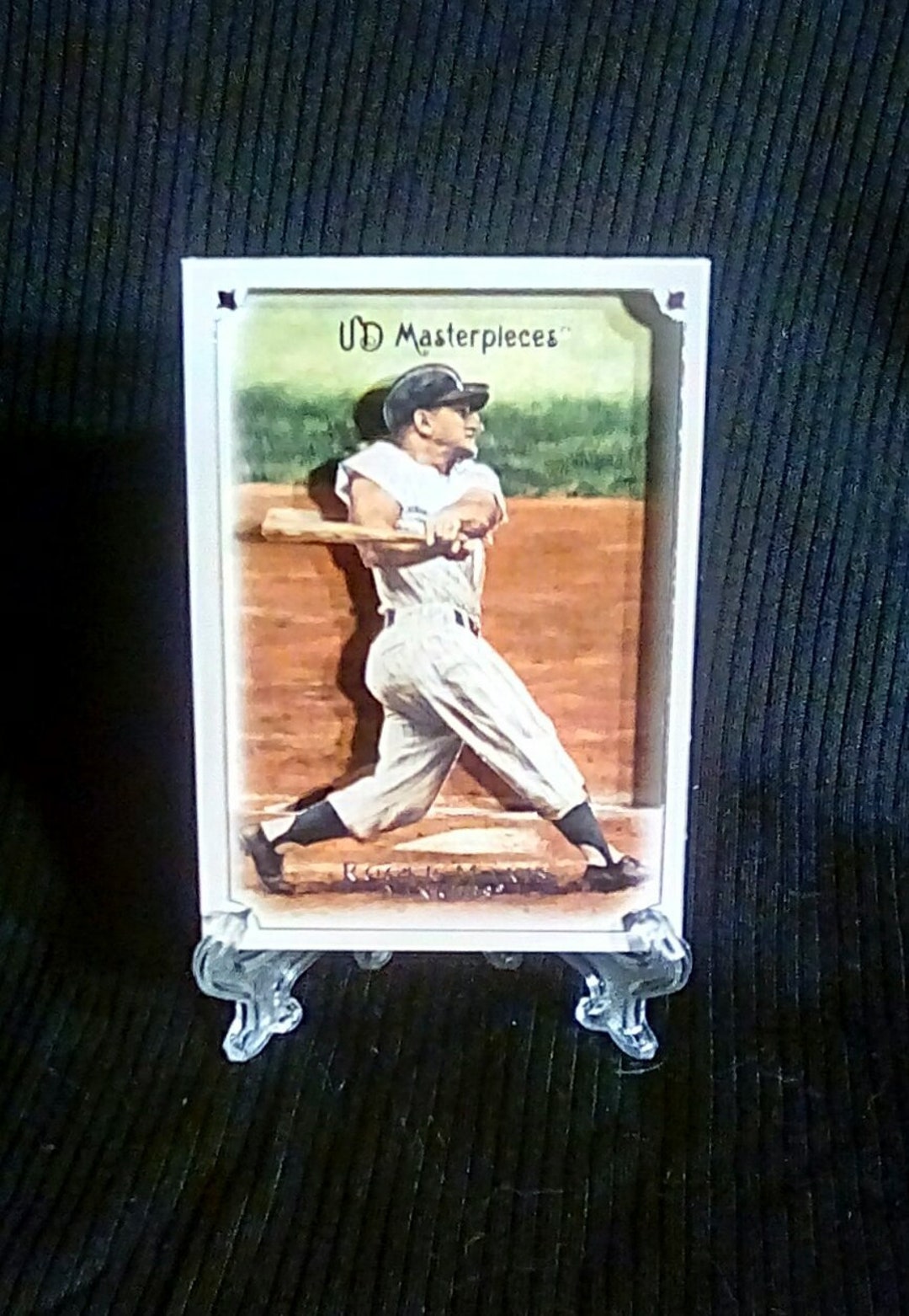 Beautiful 3D Baseball Card of New York Yanke Legendary Outfielder Roger ...